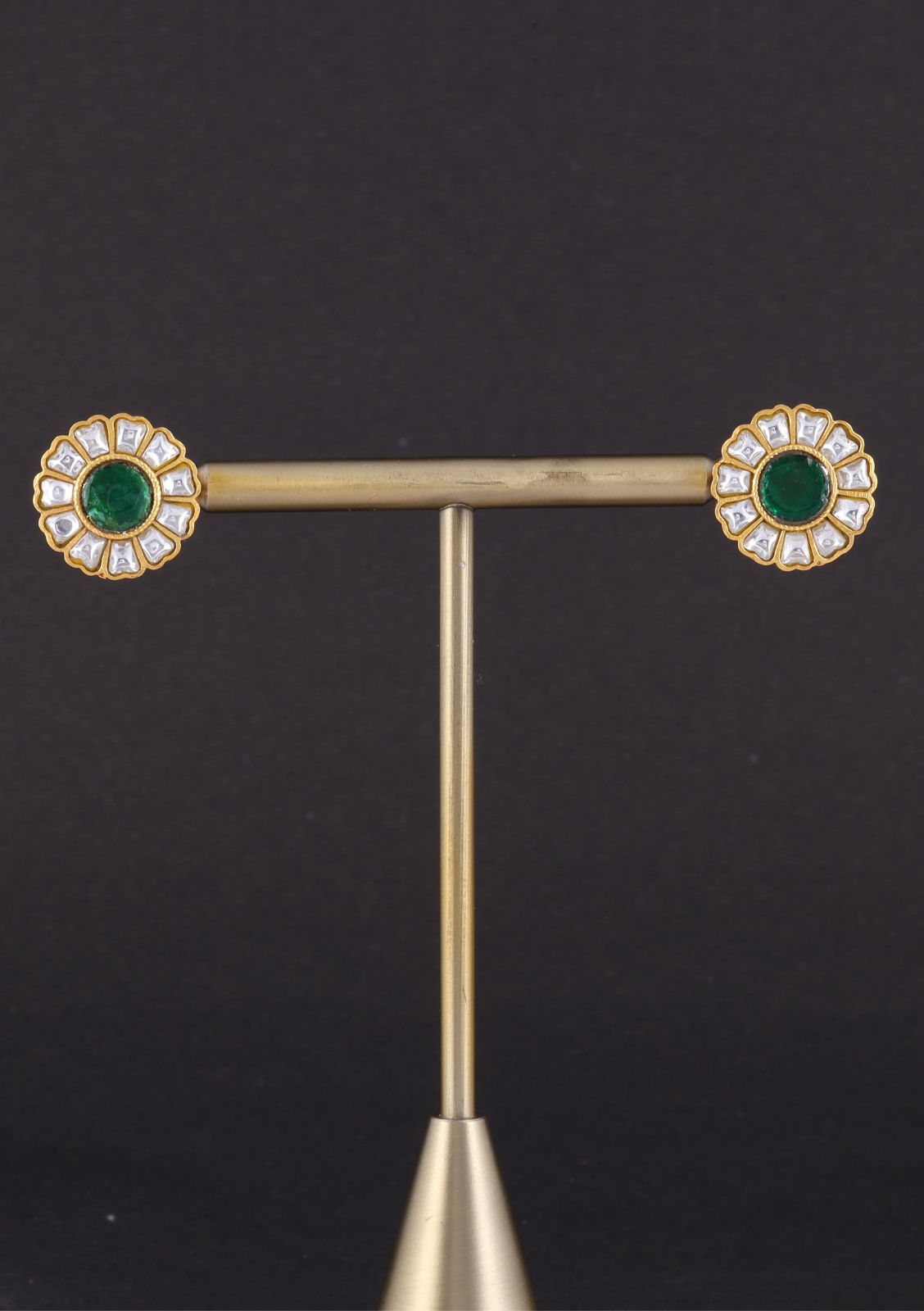 Phool Jadau Kundan Stud Earring – Divine Abha